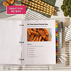 Alphabet Binder Dividers for 3 Ring Binder (3 Sets x 26 Tabs) Binder Tabs Dividers - 3 Ring Binder Dividers with Tabs - Tabs for Binders with Table of Contents Page - ABC A-Z Dividers // Paper Plan