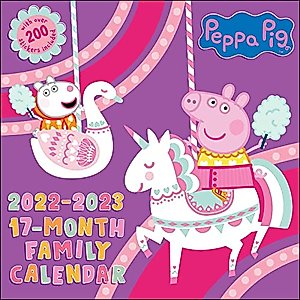 Peppa Pig 17-Month 2022-2023 Family Wall Calendar