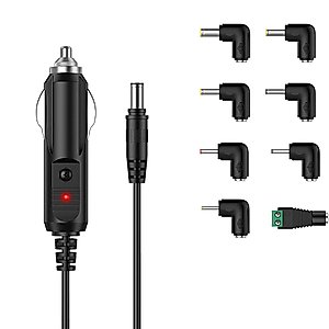 DC 12V 2A Car Charger Universal Power Cord Cigarette Lighter for Portable RCA DVD Player, Sylvania, DBPOWER, GPS, Bluetooth Speakers, Spectra S1 Breast Pump, Label Maker, Camera, Snailax Seat Cushion