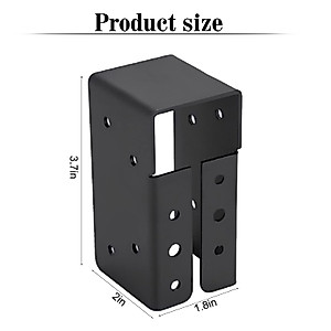 Concealed Joist Hanger 2" x 4" Face Mounted Concealed Flange Hanger Fit for 2" x 4" Nominal Lumber Hanger(Set of 24)