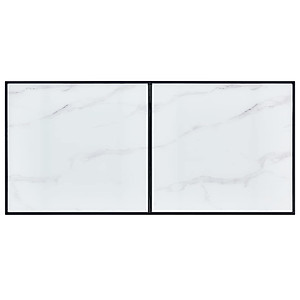 Dining Table,Living Room Table,Offic Table,Modern Coffe Table,Rectangle Bar Table,Conference Table,Perfect for Cafes,Living Room,Meeting Rooms, White 63"x31.5"x29.5" Tempered Glass