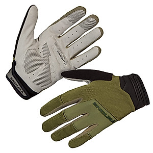 Endura Hummvee Plus Cycling Gloves II - Best Trail Mountain Bike MTB Gloves Olive Green, Medium