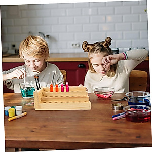 AUTSUPPL Paint Box Storage Rack Art Organizer and Storage Craft Paint Storage Acrylic Paint Storage Organizer Acrylic Paint Holder Craft Paint Organizer Miniature Paint Rack Wood