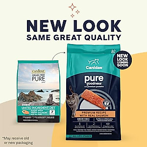 Canidae Pure Limited Ingredient Premium Dry Cat Food, Real Salmon Recipe, 5 lbs, Grain Free