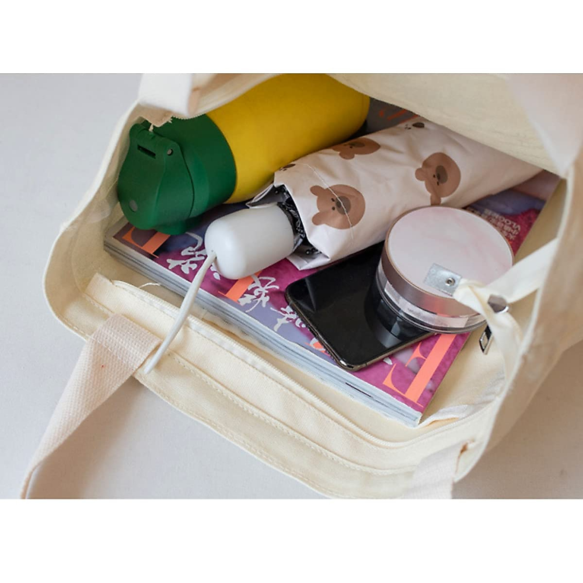 Floral Canvas Tote Bag Botanical Shopping Bag Aesthetic Flower Tote Bag Canvas Grocery Bag for Women Trendy Tote