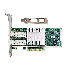 10Gb Network Card Dual SFP+ Ports PCIEx8 Ethernet Converged Server Compatible Intel X520-DA2 82599ES Chip Support Windows 7/8/10/11/Visa,Server/Linux/VMware