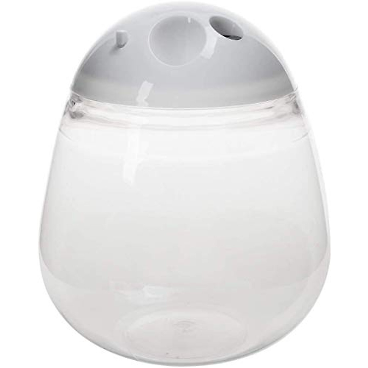 Saim Plastic Small Fish Tank with Lid Desktop Round Fish Bowl and LED Lighting for Betta Fish Home Office Decoration (with Charger Pattern)