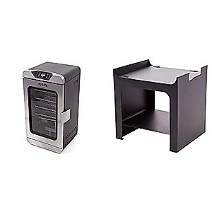 Char-Broil Deluxe Digital Electric Smoker, 725 Square Inch with Char-Broil Digital Electric Smoker Stand, 30"