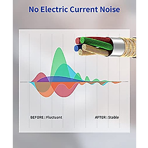 JSAUX 3.5mm to 6.35mm Stereo Audio Cable, 6.35mm 1/4" Male to 3.5mm 1/8" Male TRS Bidirectional Stereo Audio Cable Jack 4FT for Guitar, iPod, Laptop, Home Theater Devices, Speaker and Amplifiers-Red