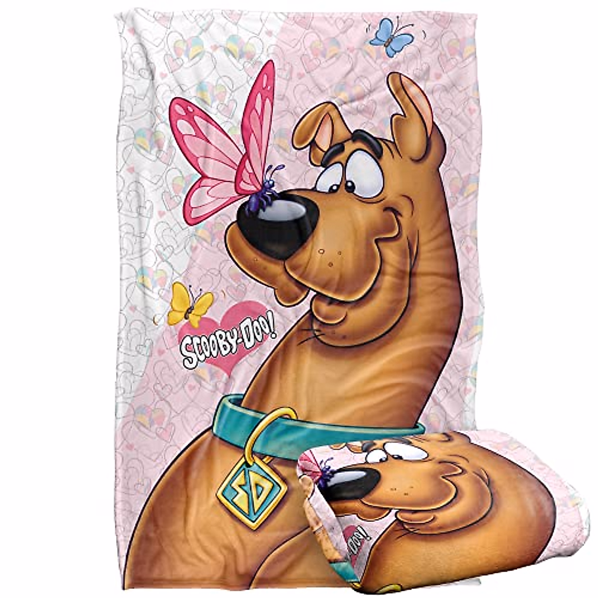 Scooby Doo Butterfly Silky Touch Super Soft Throw Blanket 36" x 58",Butterfly