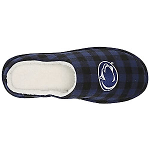 FOCO South Carolina Sherpa Lined Buffalo Check Memory Foam Slipper - Mens Large