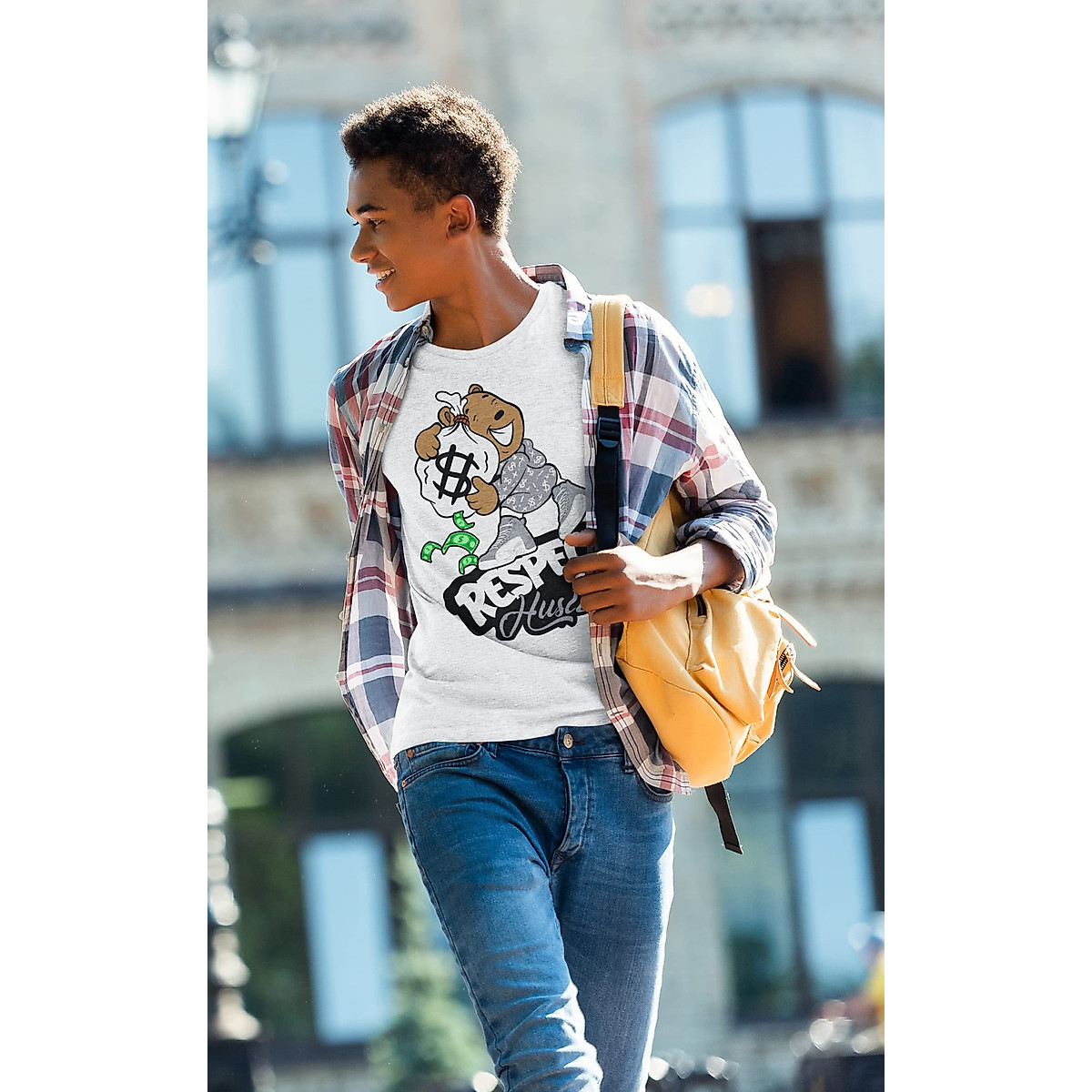 Jordan 12 Stealth Men's T Shirt to Match Respect My Hustle, Shirt to Match Jordan 12 Stealth Gift Jordan 12s Tee White