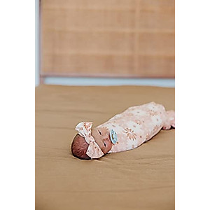 Copper Pearl Baby Stretchy Soft Knit Headband Bow Penny