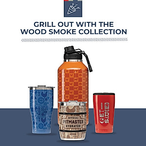 ORCA Hydra 66 oz Insulated Stainless Steel Half Gallon Water Bottle with Handle | Dishwasher Safe Thermos, Powder Coat Finish with No Sweat Body, Great Gift for Men — Checkered Orange