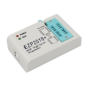 HiLetgo EZP2019+ Upgraded High Speed USB SPI Programmer Support 24 25 93 25 EEPROM Flash BIOS Full Set with 12 Sockets Adapters WIN7&WIN8