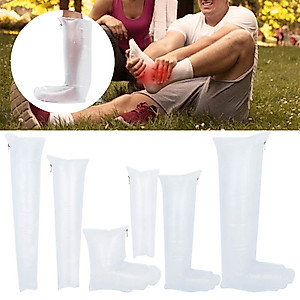 Leg Air Splint, First Aid Air Splint Kits, Inflatable Plastic Splint with Hand Wrist Elbow Arm Foot Ankle for Home Outdoor Emergency Use, Set of 7