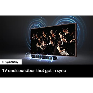 SAMSUNG HW-S50B/ZA 3.0ch All-in-One Soundbar w/Dolby 5.1, DTS Virtual:X, Q Symphony, Built in Center Speaker, Adaptive Sound Lite, Bluetooth Multi Connection, 2022 Black
