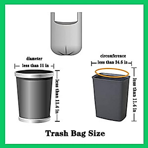 4 Gallon Trash Bag,100 Counts Thicken Value Small Trash Bags,Small Colorful Garbage Bags with Handle for Home Office Kitchen Bathroom Trash Can