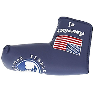 HISTAR American Flag Blade Putter Headcover for Scotty Cameron Ping (Navy Blue)
