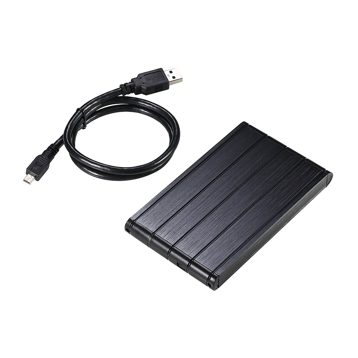 BIPRA USB 3.0 Ultra Slim Hard Drive Enclosure Case for 2.5" SATA Hard Drive Stylish Design GD25603 (Black_GD25603)