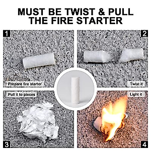 Fire Starters for Campfires, Camping Emergency, Survival, Fire Pits, Grills, Fireplace with 5+ Minute Burn 35 Counts