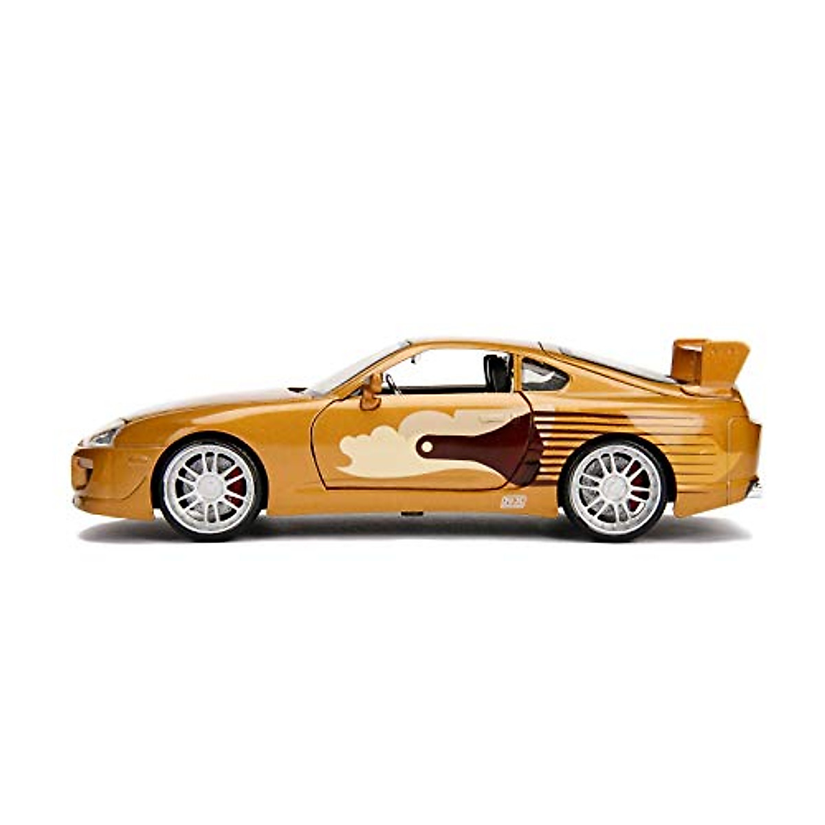 Jada 2 Fast 2 Furious Slap Jack's Toyota Supra Die-Cast Collectible Toy Vehicle Car, Gold with Decals, 1: 24 Scale, Copper