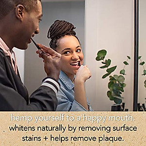 Hello Vegan Fluoride Free Toothpaste, Super Fresh Spearmint, Naturally Whitening Toothpaste, Hemp Seed Oil + Coconut Oil, Helps Remove Plaque, No SLS/Sulfates, 4 Ounce