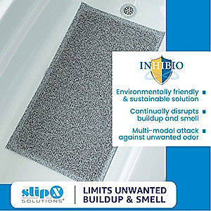SlipX Solutions Universal Cushioned Shower Pad for Textured, Refinished Surfaces | Treated to Prevent Odor, Growth | Anti-Slip Backing, No Suction Cups, Water Flows Right Through | 17" x 29.5"