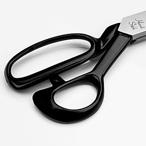 Handi Stitch Fabric Tailor Scissors and Thread Snipper – 11 Inch Razor Sharp Stainless Steel for Sewing, Dressmaking & Knitting Needs – Durable Black Shears for Cutting Denim, Leather & More