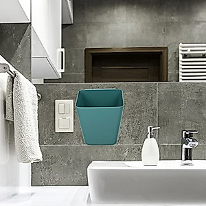 MAGICLULU 10 Pcs Hanging Storage Basket Plastic Cutlery Organizer Makeup Containers Plastic Trash Can Trolley Storage Basket Bathroom Hanging Storage Bin Plastic Hanging Buckets Home Basket