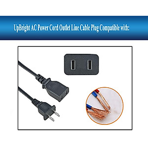 UpBright AC IN Power Extension Cord Charging Cable Compatible with Stanley FatMax JumpiT PoweriT PP1DCS AiriT PPRH5KL PPRH7DS PPRH5DS PPRH5 DS SEL 12V 500A 500 300 Amp Jump Starter Station Jump Air it