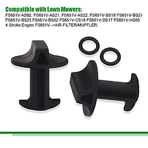 MWEDP 4-Pack 92210-1730 Air Filter Cover Lock with O-rings Compatible with Kawasaki FS691V FS651V FS730V FS541V FS600V FT691V FT730V Lawn Mowers