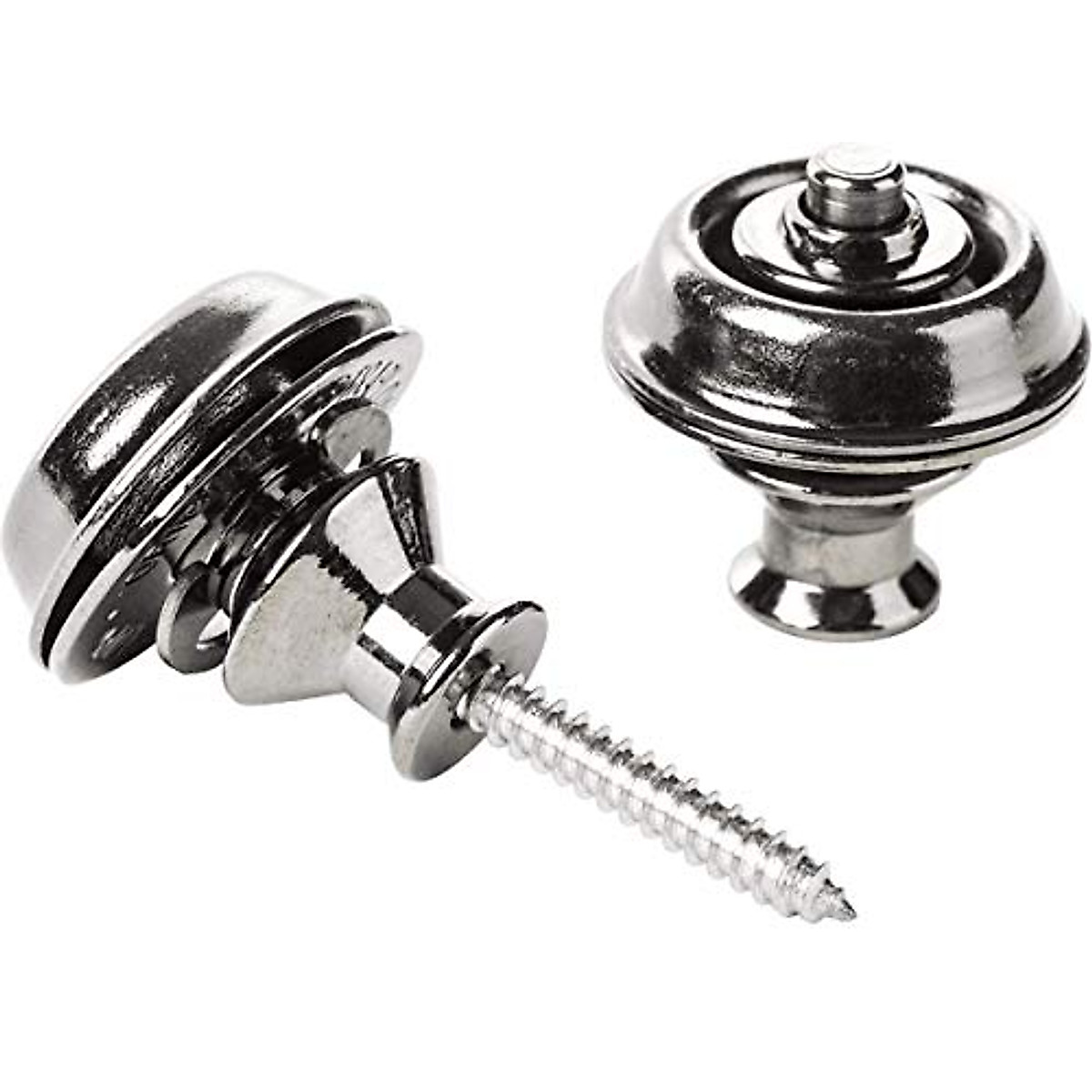 Jim Dunlop Black Nickel Dual Design Guitar Strap Locks (SLS1036BN)