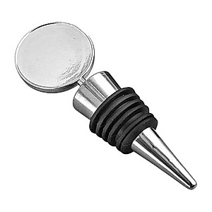 FASHIONCRAFT 6713 Perfectly Plain Wine Bottle Stopper, Silver Bottle Stopper, Metal Bottle Stopper, Gift Favor, Wedding Favor (12 Pieces)