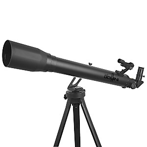 BRESSER ExploreOne Gemini II Matte Black 70mm Slow Motion AZ Mount Telescope 88-20170,70mm -- Gemini Flat Black