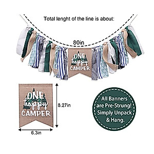 1st Birthday Banner - First Birthday High Chair Banner Happy Birthday Banner Highchair Party Decorations,Baby Birthday Photo Props(Forest)