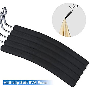 Clothes Hangers Space Saving Coat Hangers, Homa Jia Non Slip Blouse Hangers Heavy Duty Foldable Stainless Steel Sweater Shirt Hanger Multilayer Closet Storage Organizer