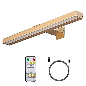 MIOBLUE Wireless Picture Lights with Remote, Recgargeable Battery Painting Light Display Lamp with 3 Lighting Modes, Dimmable Dartboard Light with Timer for Frame Portrait Art, Metal Body