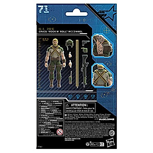 G.I. Joe Classified Series Craig “Rock ‘N Roll” McConnel, Collectible Action Figures,71, 6-inch Action Figures for Boys & Girls, with 7 Accessories