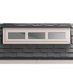 Rubbermaid Large Resin Outdoor Storage Shed With Floor (7 x 7 Ft.), Weather Resistant, Brown, Organization for Home/Lawn Mower/Backyard Equipment/Bike Storage/Pool Supplies