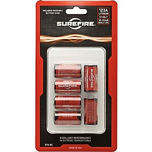 SureFire 6 Pack 123A Lithium Batteries