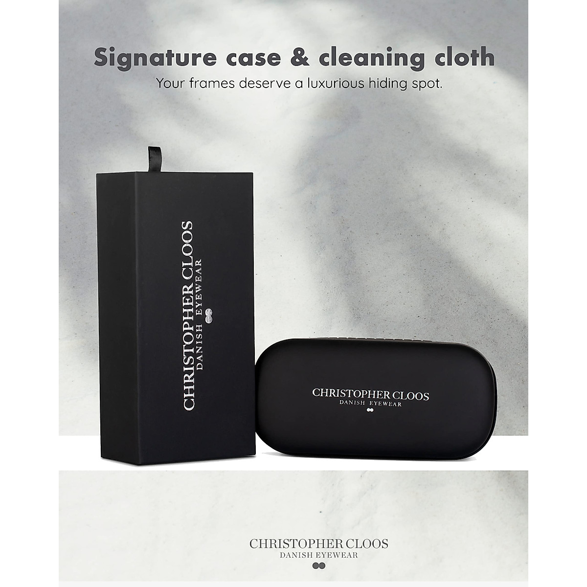 Christopher Cloos - Passable Bourbon - Danish Design Blue Light Glasses for Men & Women - Fashion designer glasses - Computer Glasses - Unisex - Non Prescription - Prescription Ready