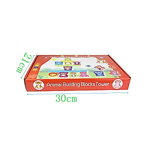 BESTING Balancing Stacking Blocks Animal Parent-Child Children's Educational Balance Wooden Stacking Acrobatic Troupe Interlock Decompression Preschool Toys Balancing Games (HJ002)