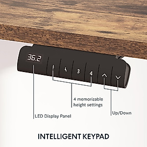 FLEXISPOT E6 Essential 3 Stages Dual Motor Electric Standing Desk 55x28 Inch Whole-Piece Board Height Adjustable Desk Electric Sit Stand Desk(Black Frame + Special Walnut Desktop, 2 Packages)