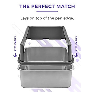 iPrimio Enclosed Sides Stainless Steel Cat XL Litter Box Keep Litter In the Pan - Never Absorbs Odor, Stains, or Rusts - No Residue Build Up - Easy Cleaning Litterbox Designed by Cat Owners - Patented