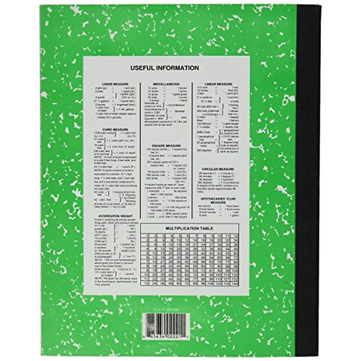 School Smart - 85298 Skip-A-Line Composition Book - Grade 1 - 9 3/4 x 7 3/4 - Green - 50 Sheets - 100 Pages