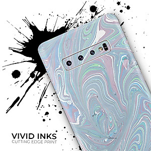 DesignSkinz Marbleized Swirling Color Passion Protective Vinyl Decal Wrap Skin Cover Compatible with The Samsung Galaxy S20 (Screen Trim & Back Glass Skin)