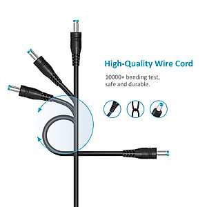 Basicvolt Universal Power Cable USB-A Cable with 14 Interchangeable Connectors 5V USB Charging Cable Compatible with PS3 PS4 Controller Digital Camera Smart Phone Go Pro Pad Speaker Xbox
