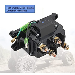 Winch Solenoid 12V Winch Solenoid Relay Contactor for ATV UTV 3000-5000lbs 4WD 4x4 Winches Winch Replace Number 63070 62135 74900 2875714 70715