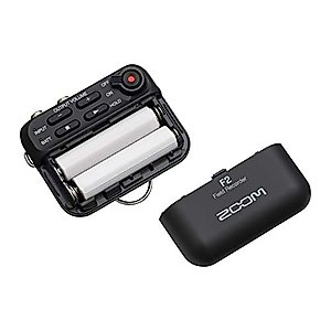 Zoom F2 Lavalier Body-Pack Compact Recorder, 32-Bit Float Recording, No Clipping, Audio for Video, Records to SD, and Battery Powered with Included Lavalier Microphone